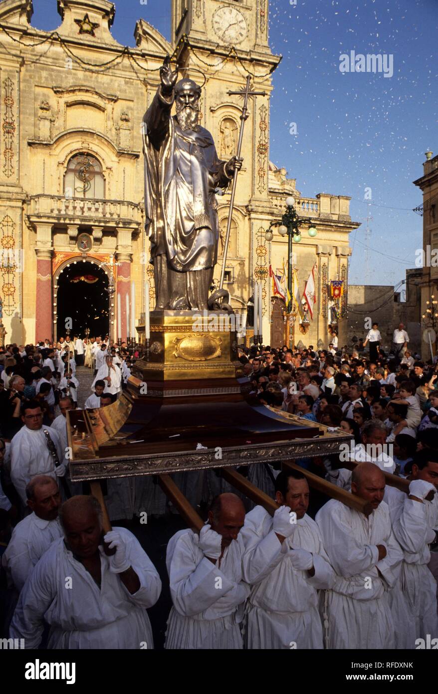 Festa, procession in Zebbug, Malta Stock Photo - Alamy