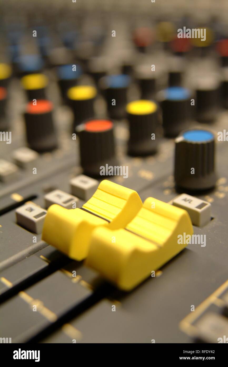TV control room in a TV Studio, Germany Stock Photo - Alamy
