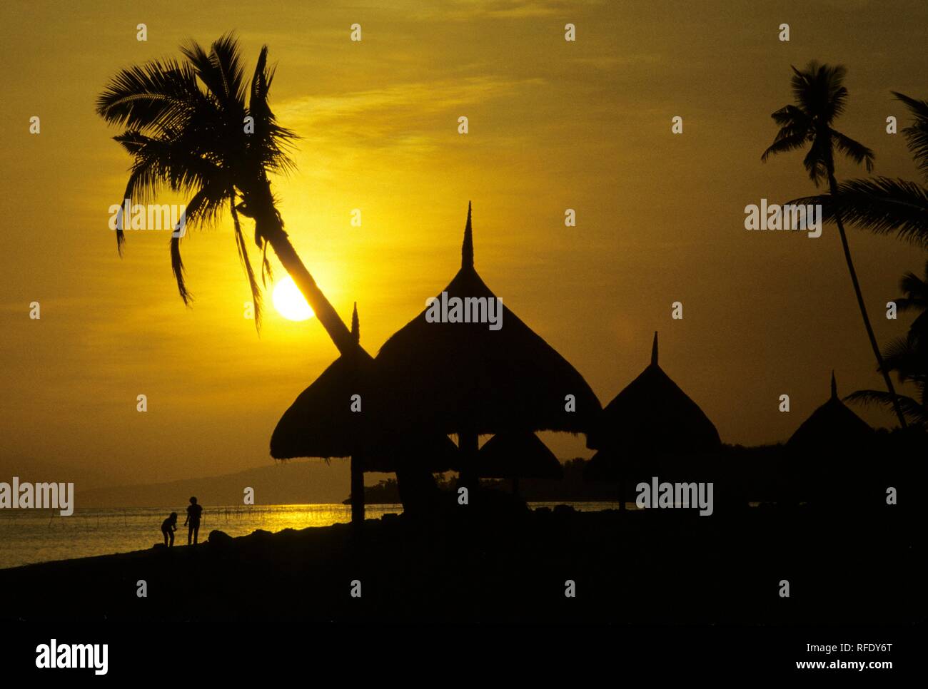 Bohol Beach Club, sunset, Panglao Island, Bohol, Philippines Stock ...
