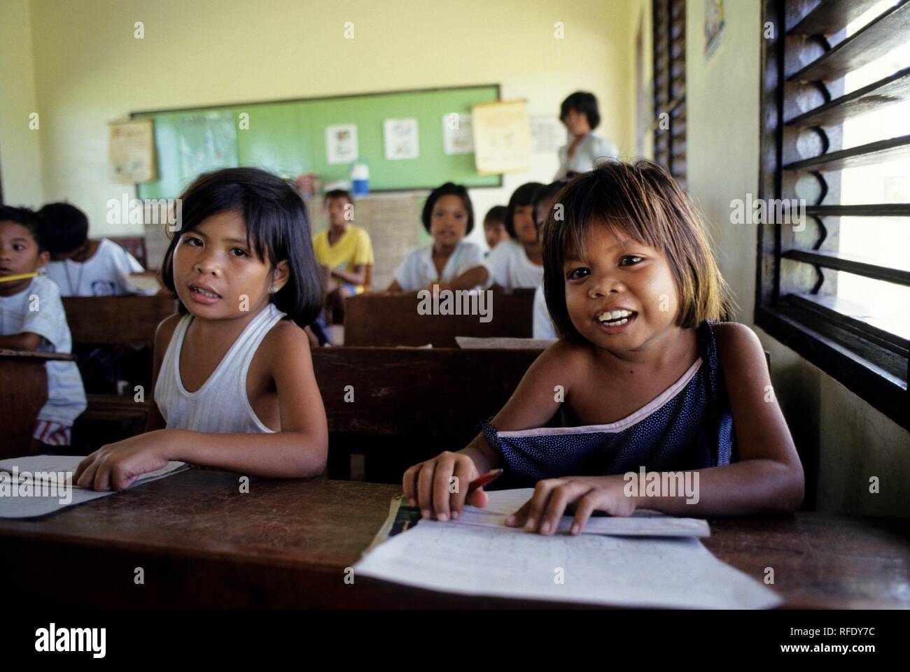 Filipino Children Studying