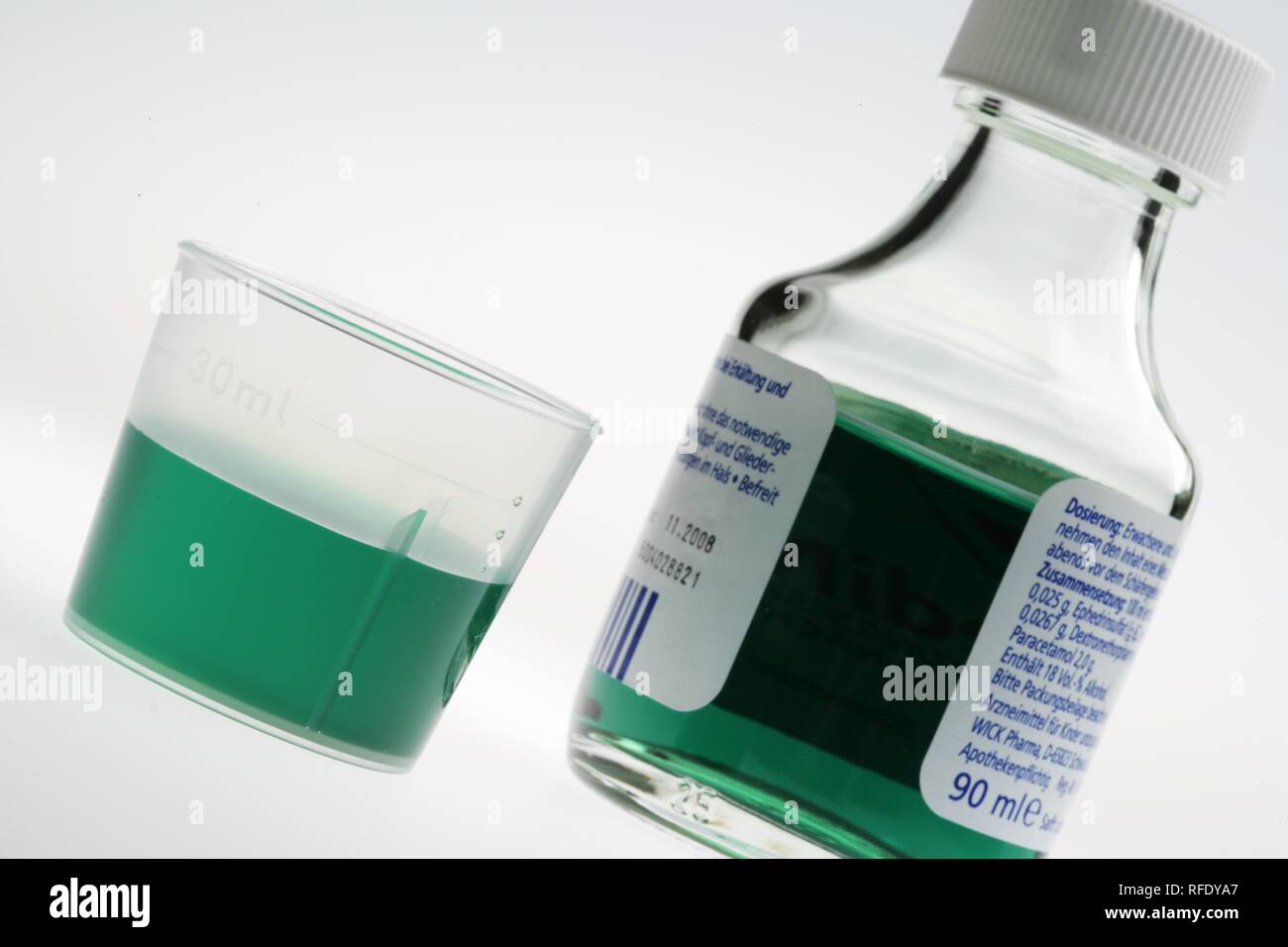 Medicaments. Syrup. Wick MediNait Stock Photo - Alamy