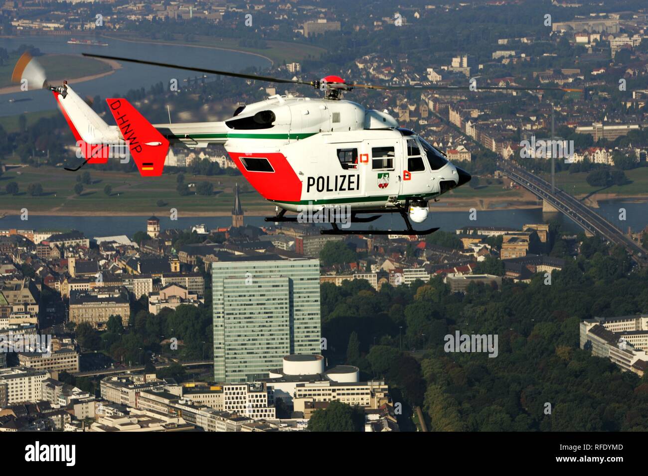 DEU, Germany : Police helicopter squad. BK117C1 Helicopter. | Stock ...