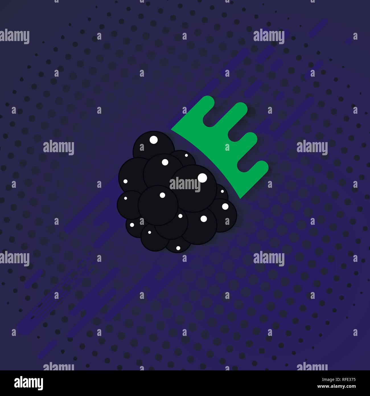 Blue bramble Stock Vector Images - Alamy