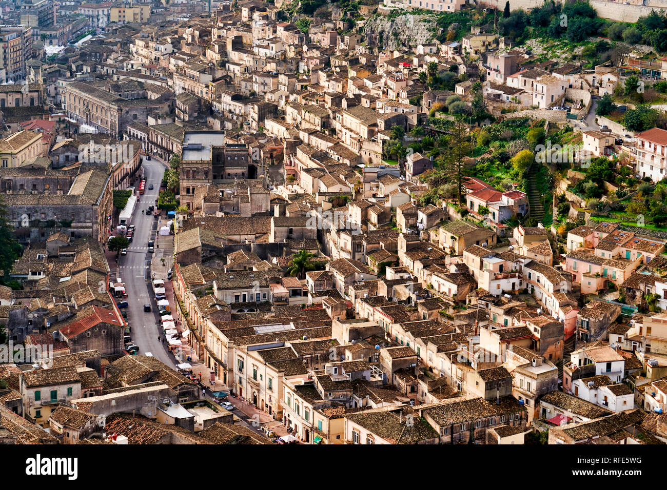 Modica aerial view hi-res stock photography and images - Alamy