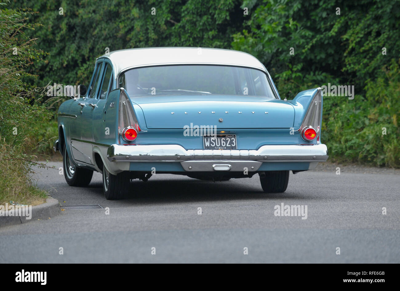 1958 Plymouth Savoy - classic American saloon car from the fins and ...