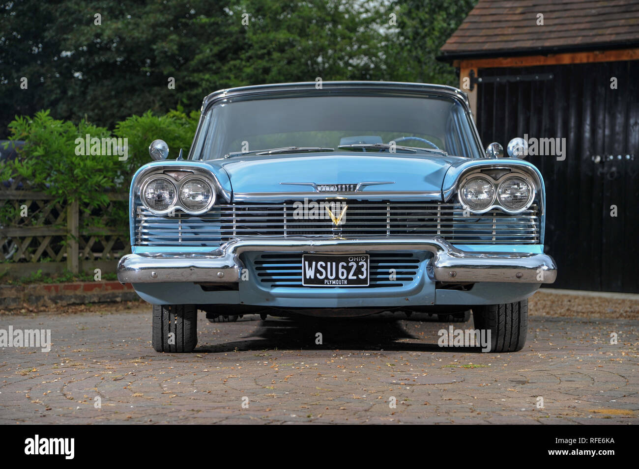 1958 Plymouth Savoy - classic American saloon car from the fins and ...