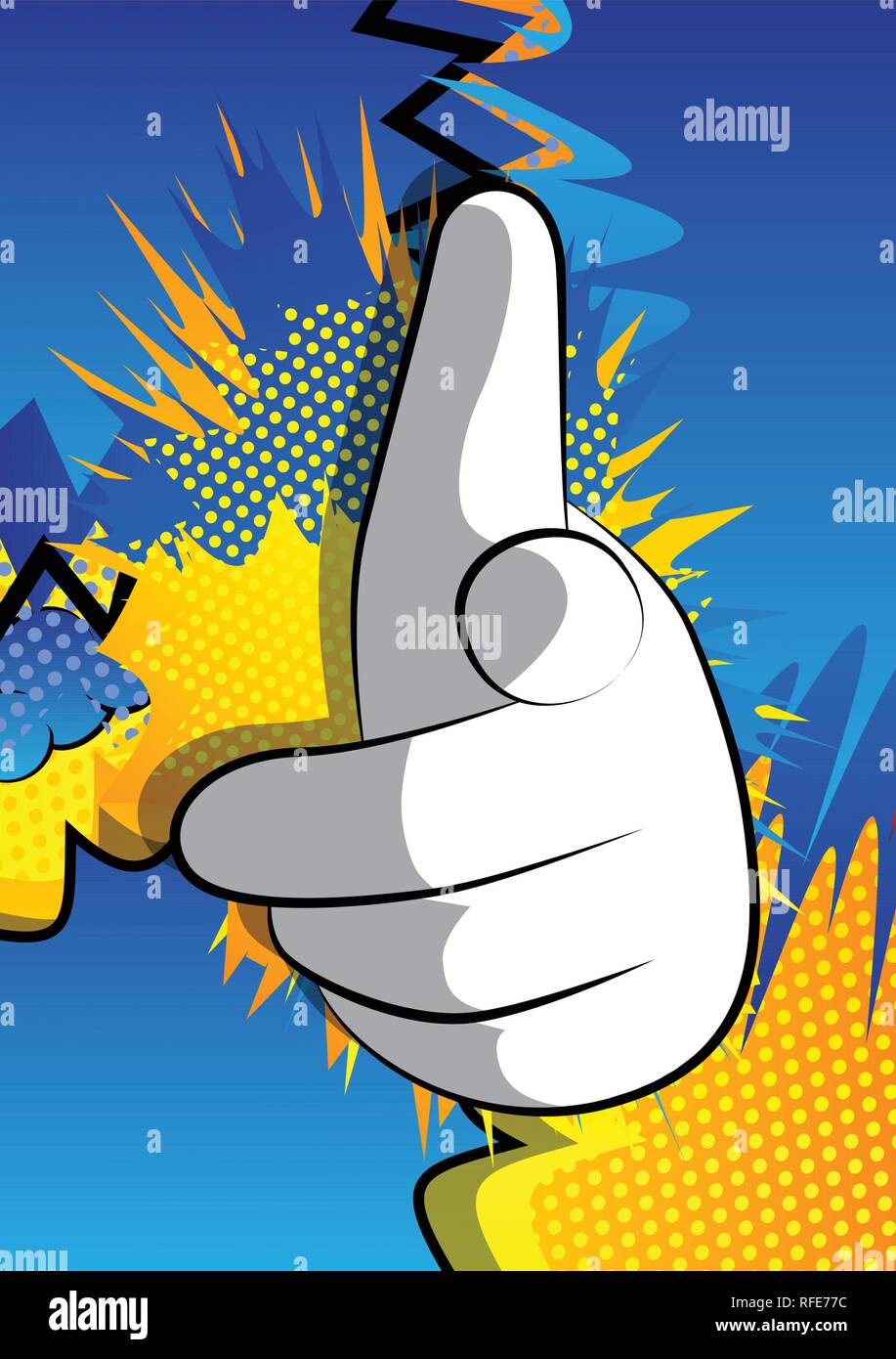 Vector cartoon hand pointing at the viewer. Illustrated hand expression ...
