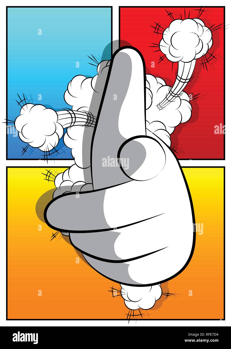 Vector cartoon hand pointing at the viewer. Illustrated hand expression ...