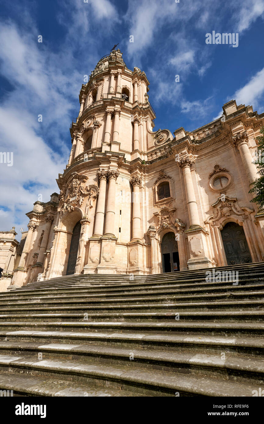 Duomo of San Giorgio Cathedral in Modica Sicily Italy Stock Photo - Alamy