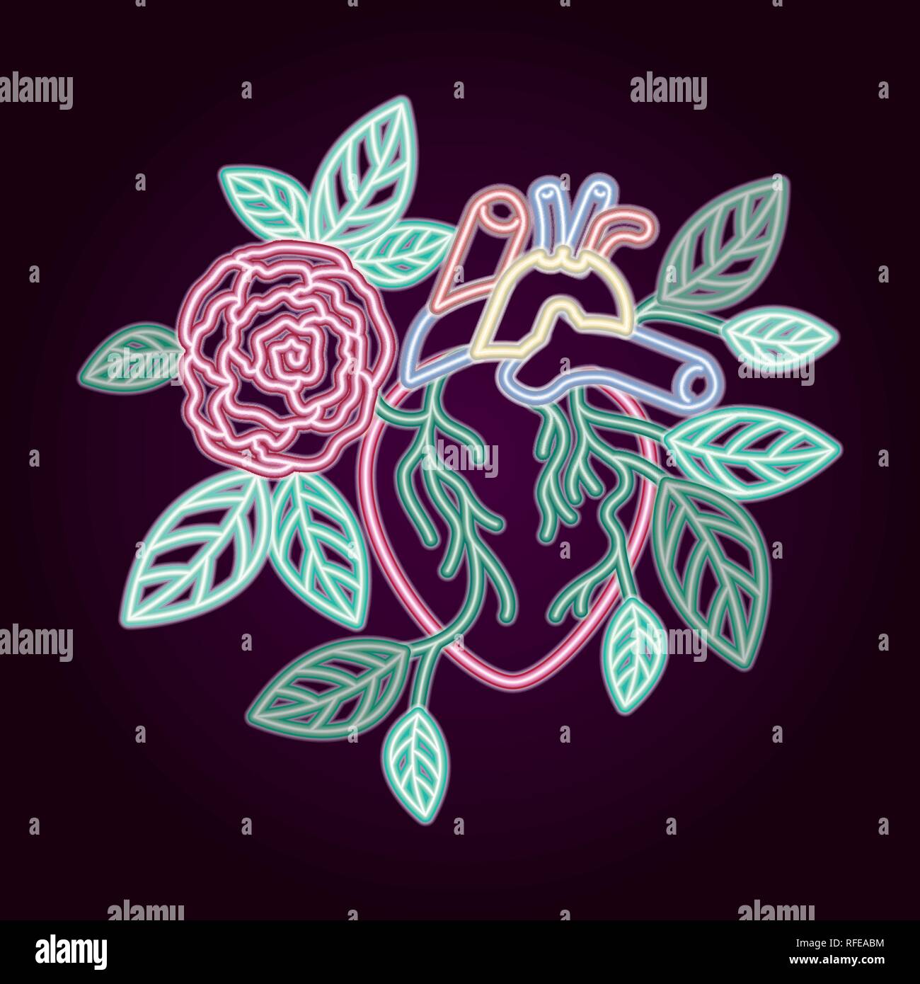 Luminous organ Stock Vector Images - Alamy