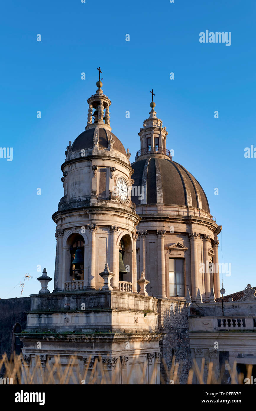 Metropolitan Cathedral of Saint Agatha Duomo Catania Sicily Italy Stock ...