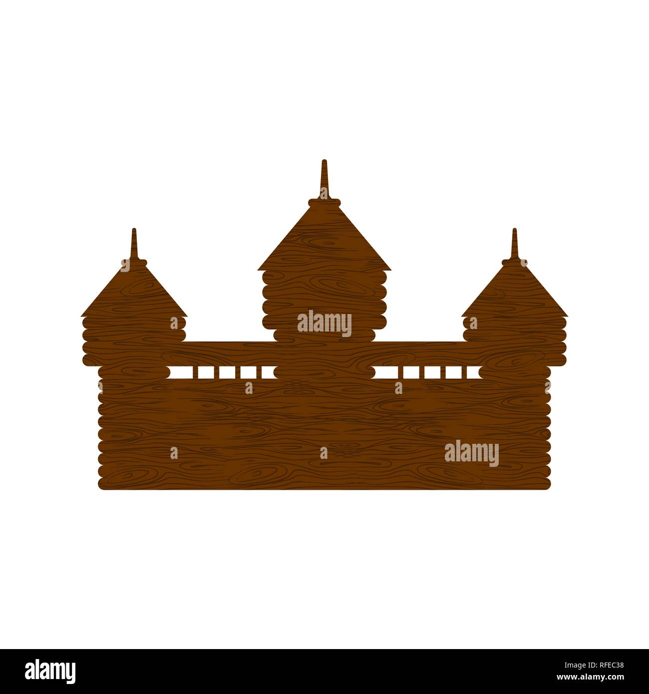 Wooden museum building Cut Out Stock Images & Pictures - Alamy