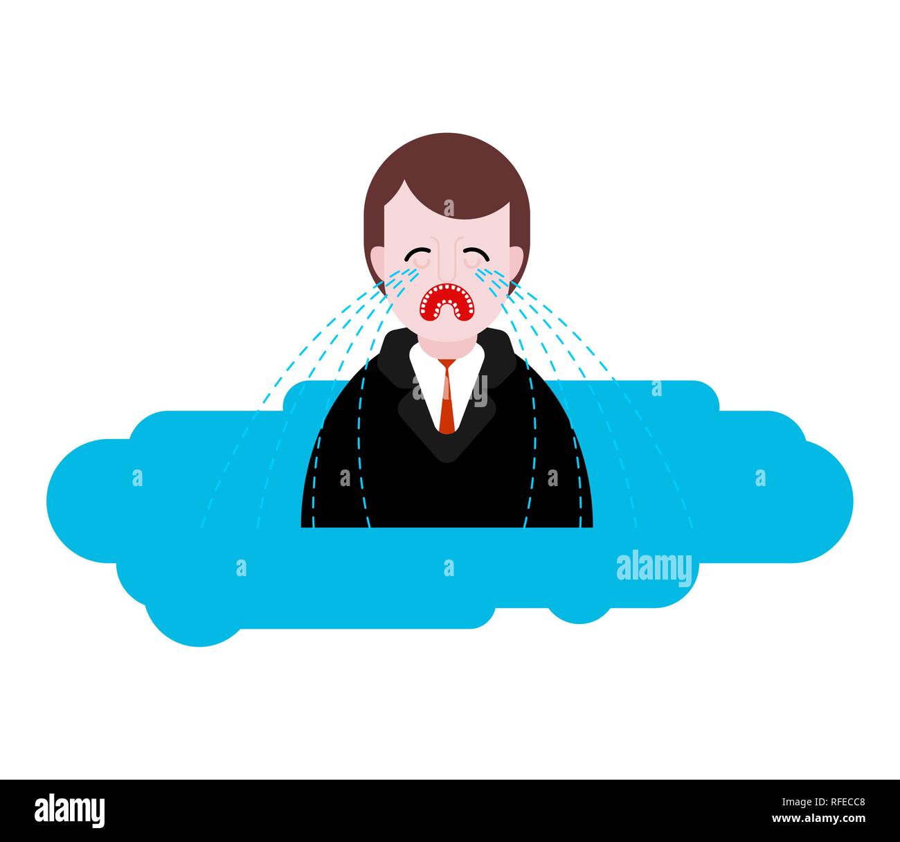 Office despair tie Stock Vector Images - Alamy