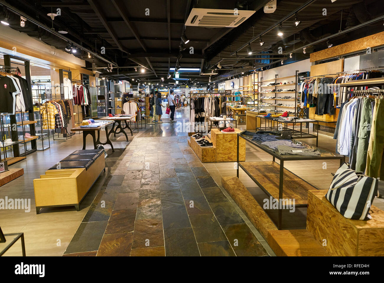 SEOUL, SOUTH KOREA - CIRCA MAY, 2017: inside a store in Seoul Stock ...