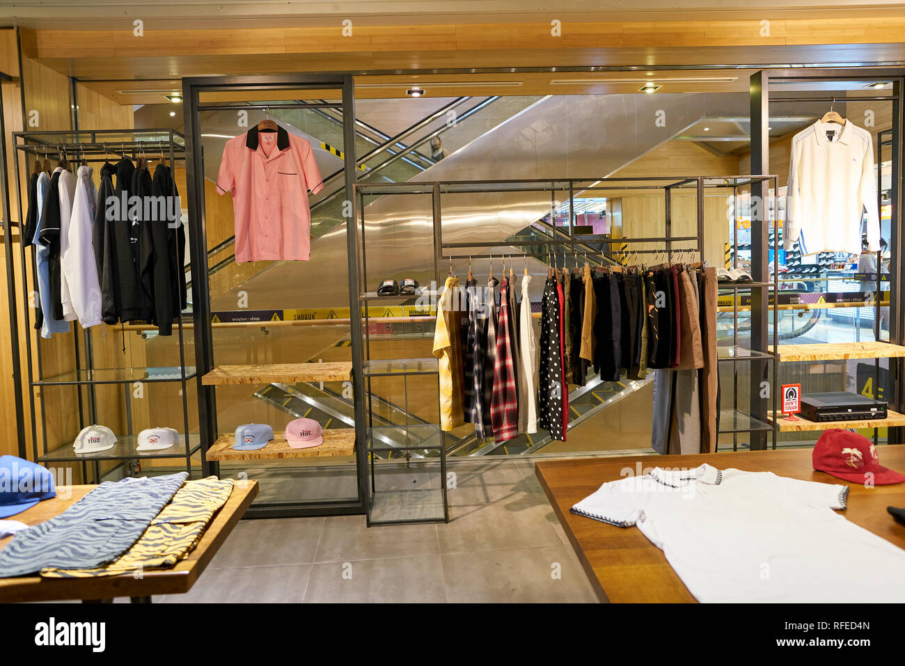 SEOUL, SOUTH KOREA - CIRCA MAY, 2017: inside a store in Seoul Stock ...