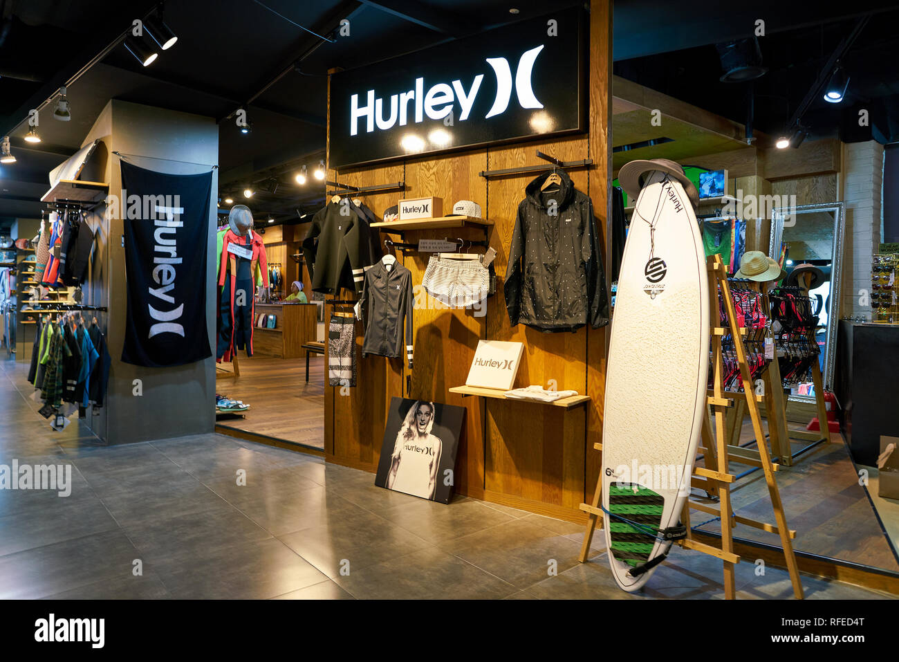 SEOUL, SOUTH KOREA - CIRCA MAY, 2017: inside a store in Seoul Stock ...