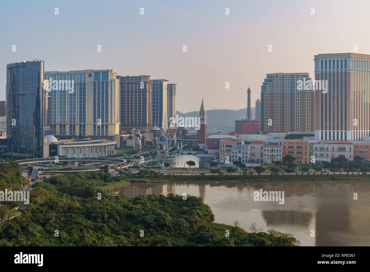 Aerial view of the Venetian Macao from the Grande Hill Stock Photo - Alamy