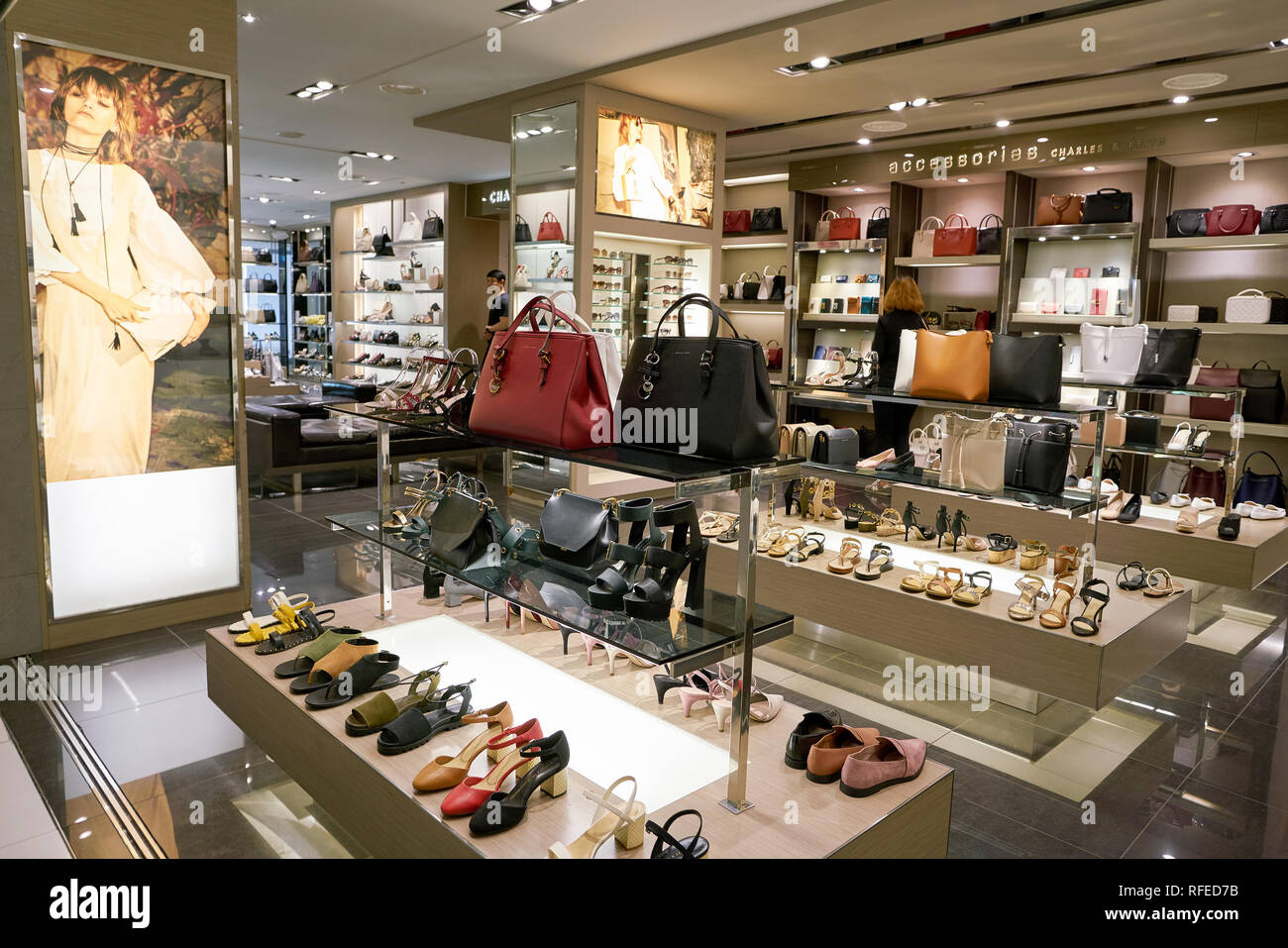 SEOUL, SOUTH KOREA - CIRCA MAY, 2017: inside a store in Seoul Stock ...