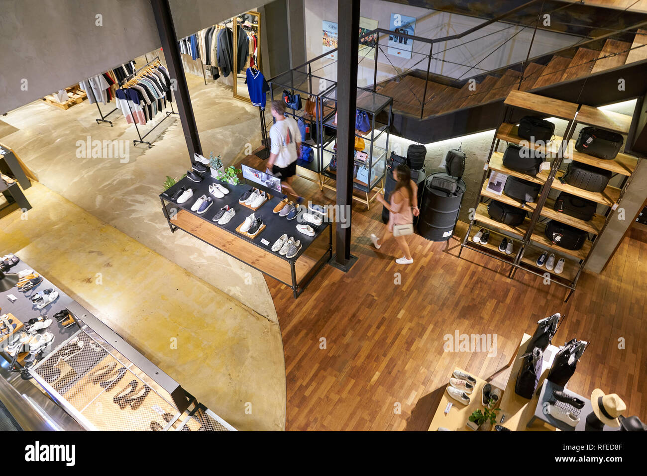 SEOUL, SOUTH KOREA - CIRCA MAY, 2017: inside a store in Seoul Stock ...
