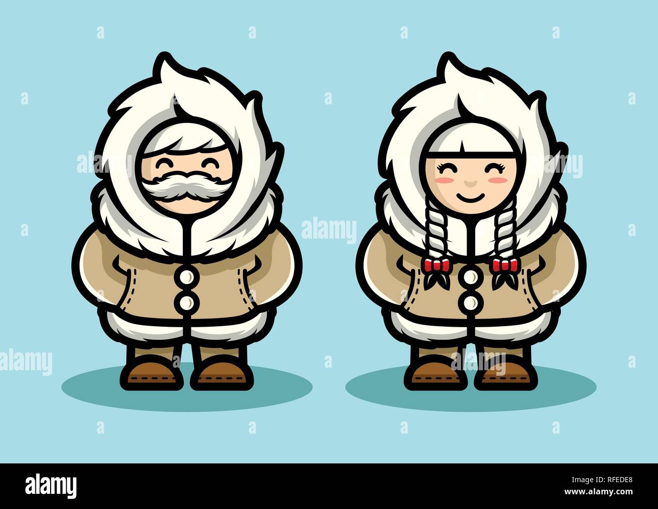 Eskimo People Vector