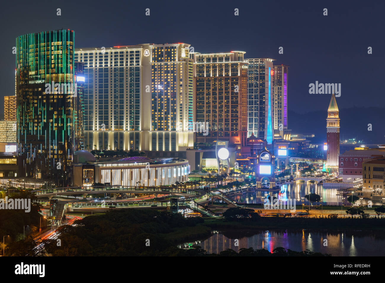 Aerial view of the Venetian Macao from the Grande Hill Stock Photo - Alamy