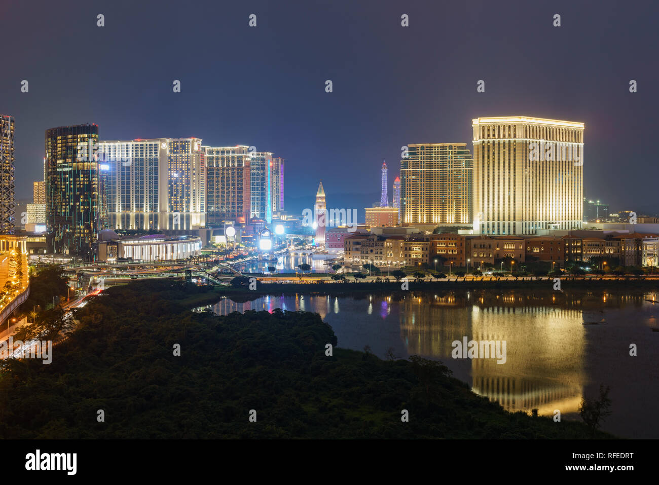 Aerial view of the Venetian Macao from the Grande Hill Stock Photo - Alamy