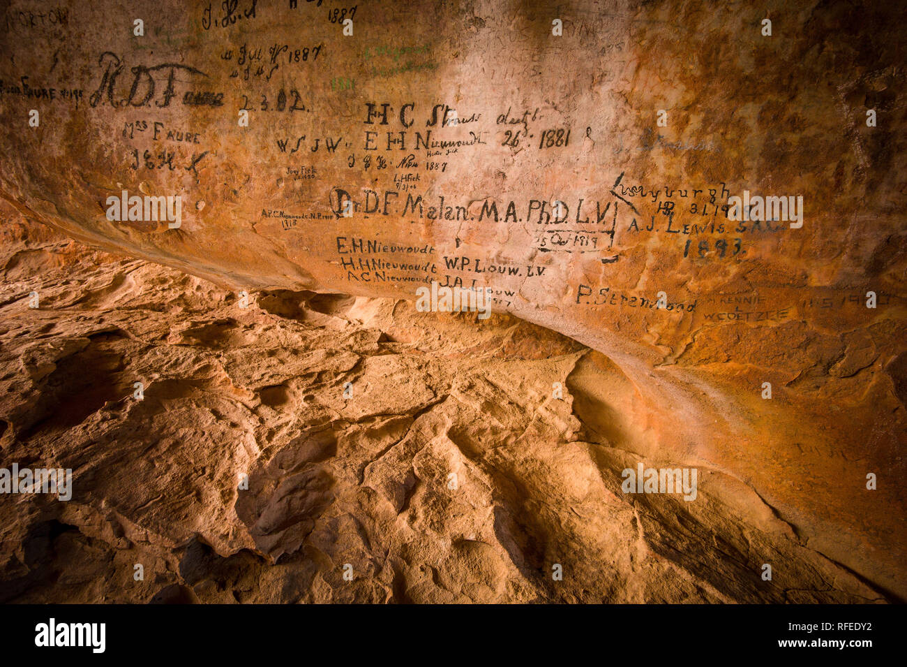 Stadsaal cave in the Cederberg, Western Cape, South Africa, was used as ...