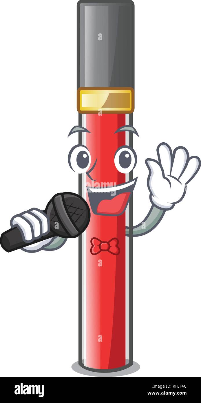 Singing lip gloss in dompeet mekaup cartoons Stock Vector Image & Art ...
