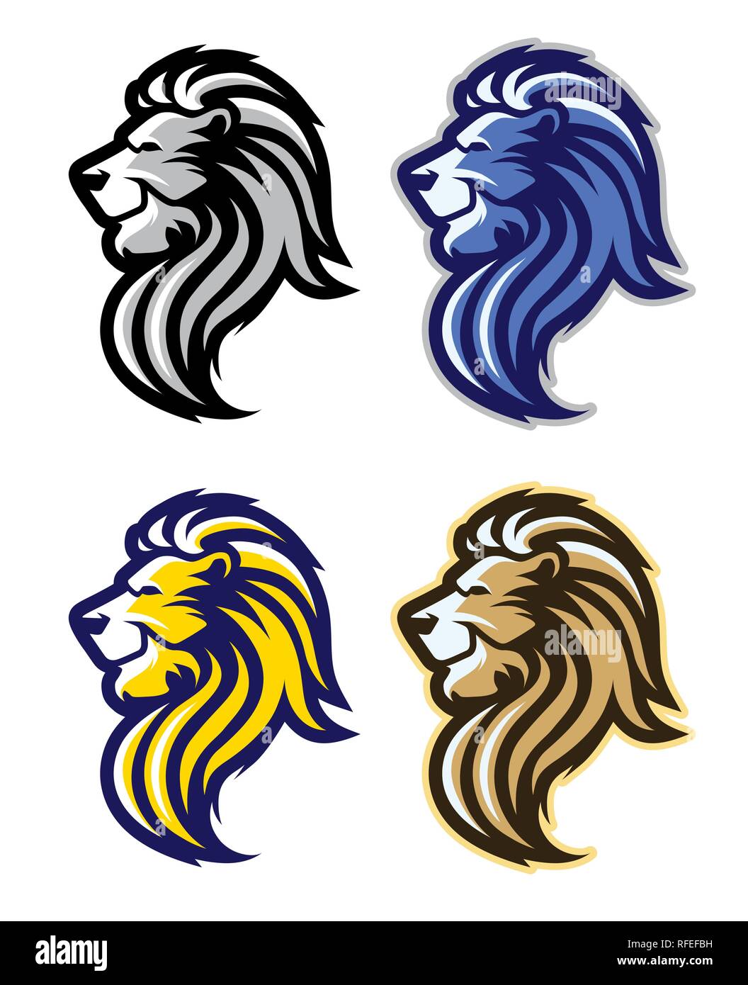 Simple Lion Logo Vector Stock Vector Image & Art - Alamy