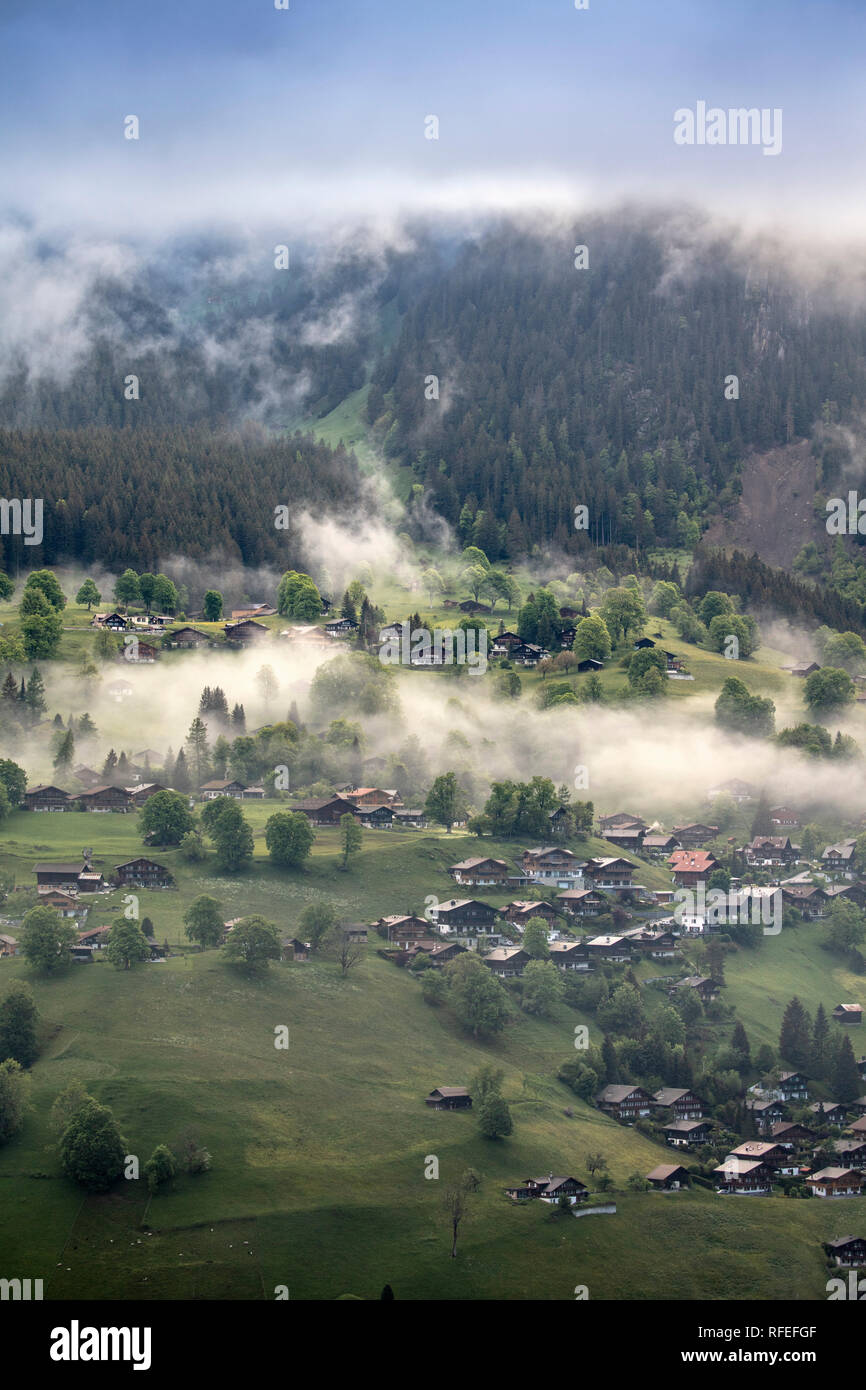 Switzerland, Alps, Berner Oberland, Grindelwald, Spring Stock Photo - Alamy