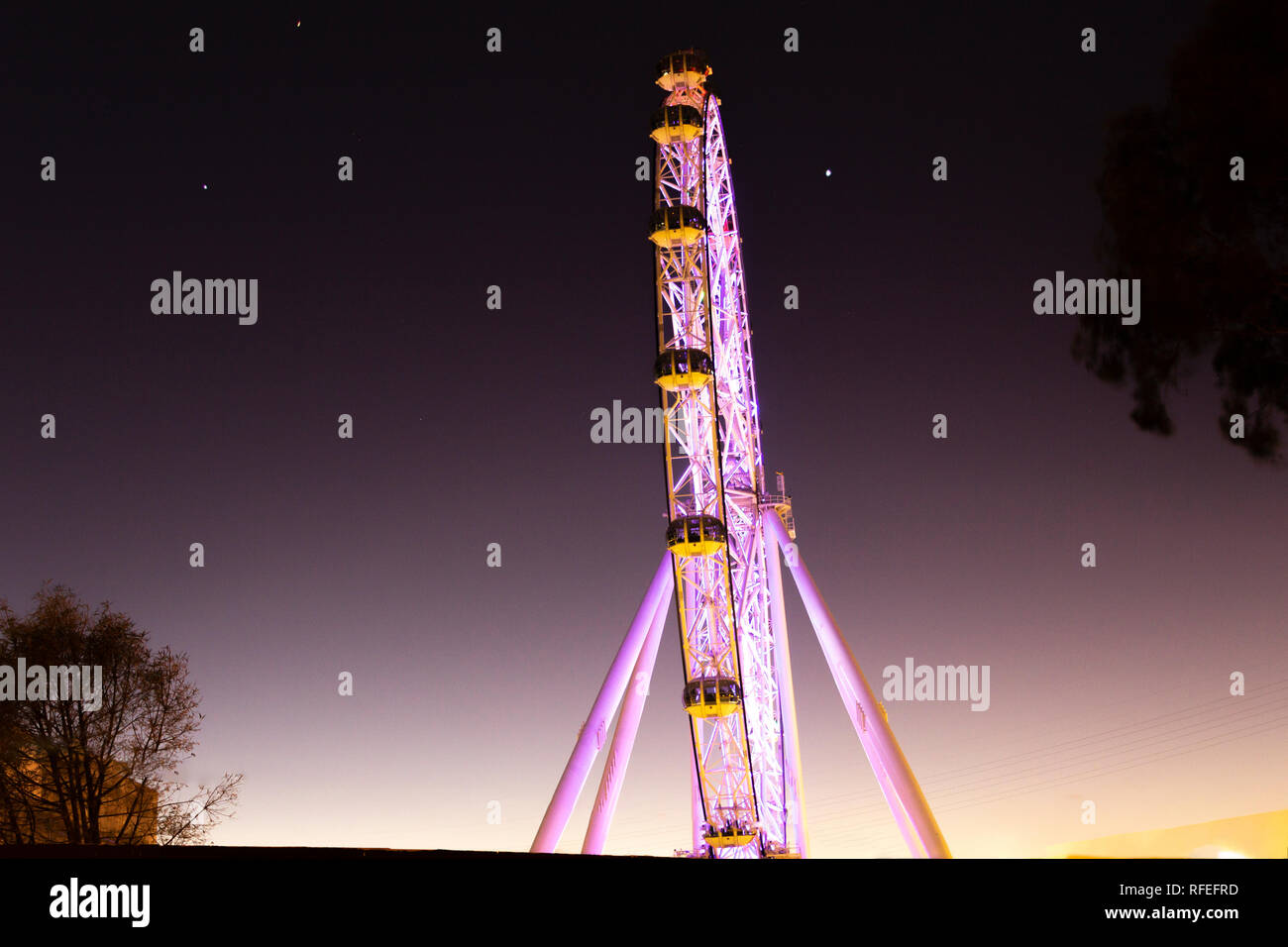 Melbourne Star Wheel Stock Photo - Alamy