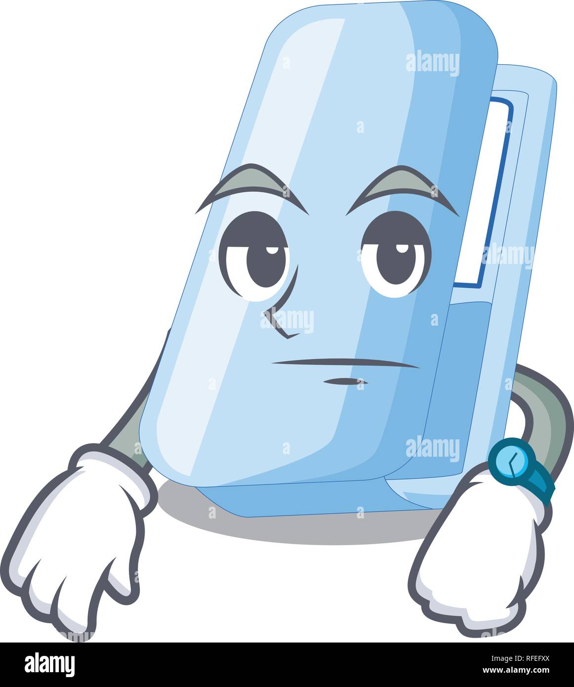 Waiting stapler in a the cartoon wallet Stock Vector Image & Art - Alamy