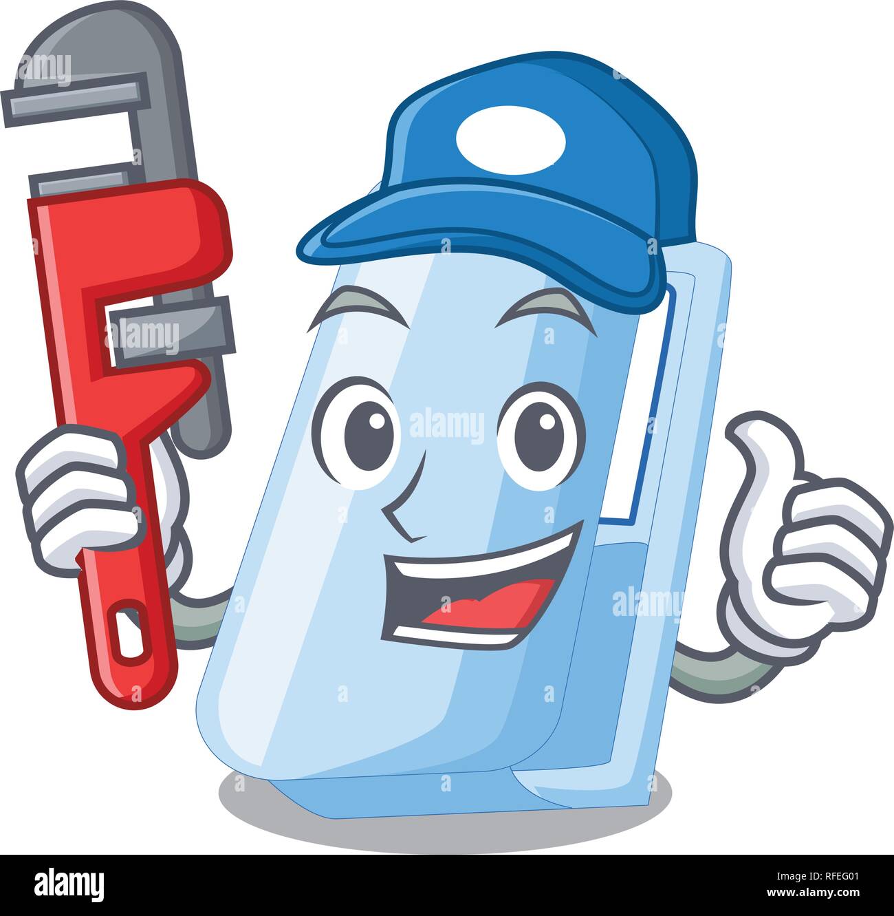 Plumber stapler in a the cartoon wallet Stock Vector Image & Art - Alamy