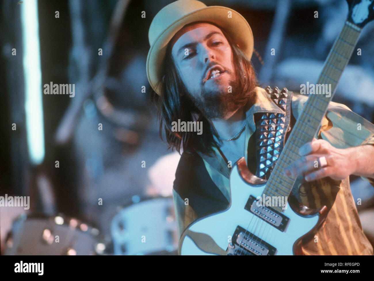 British band Slade in March 1984 in Munich. Dave Hill. | usage ...