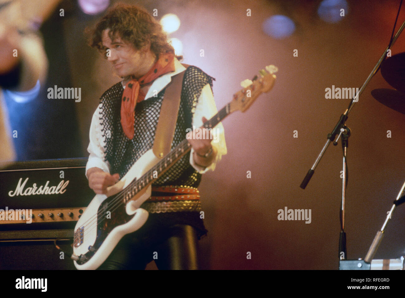 British band Slade in November 1984 at Tommy's Pop Show in Dortmund ...