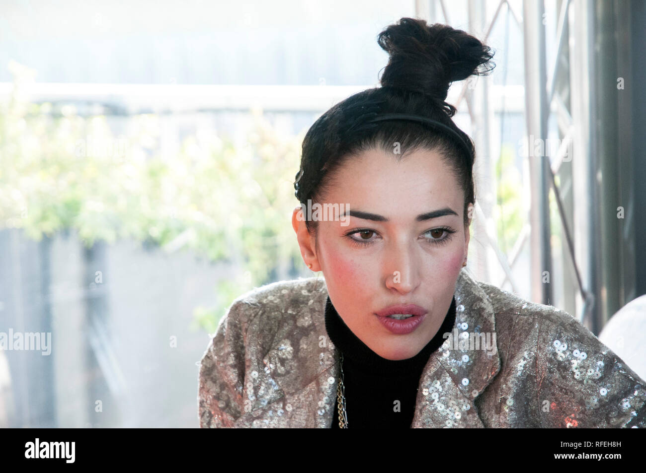 Nina Zilli, Presentation of Hip Hop Awards, at the headquarters of MTV ...