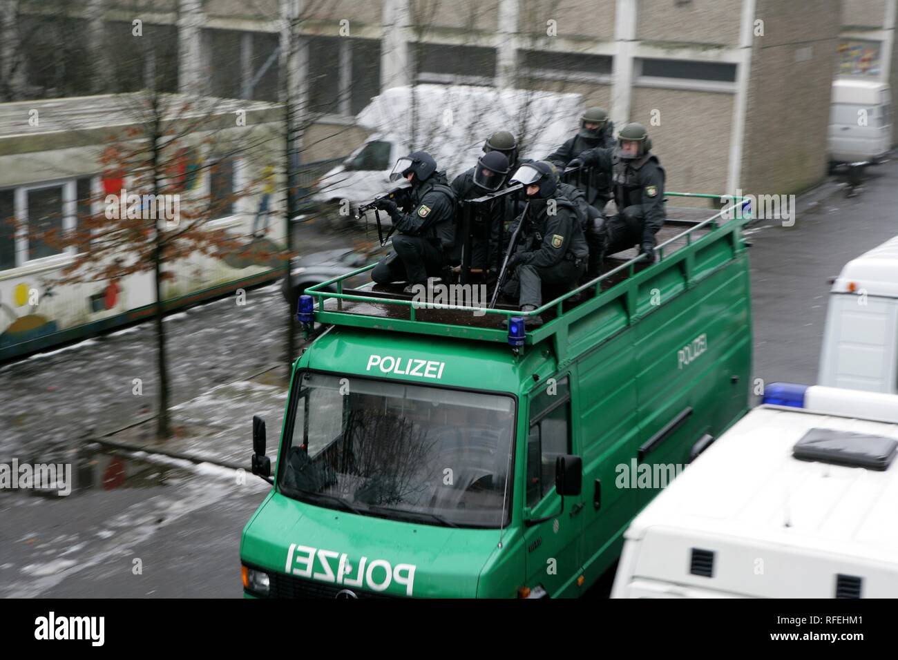 Exercise of a Police SWAT Team, Germany Stock Photo - Alamy