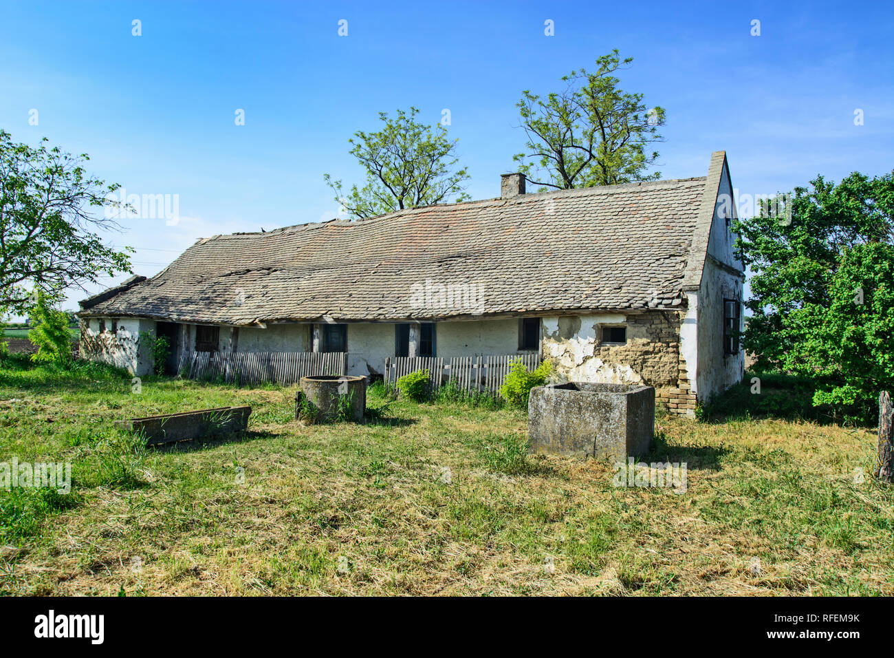 Old abandoned and ornate farm in Vojvodina Stock Photo - Alamy