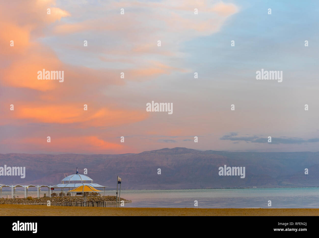Dead sea, landscape, sunset hi-res stock photography and images - Alamy