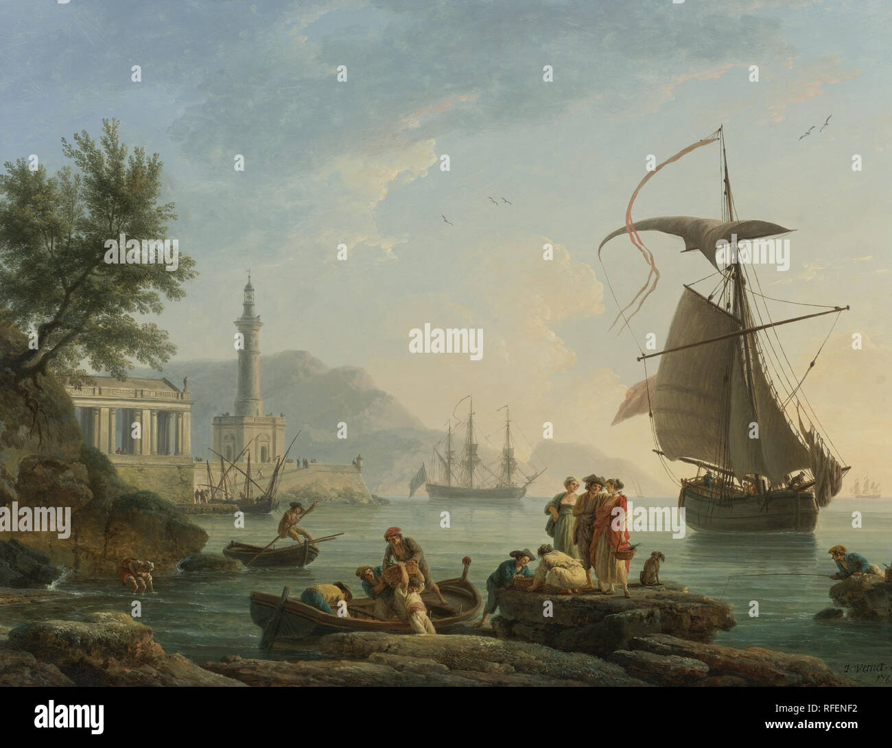 Joseph vernet sunset hi-res stock photography and images - Alamy