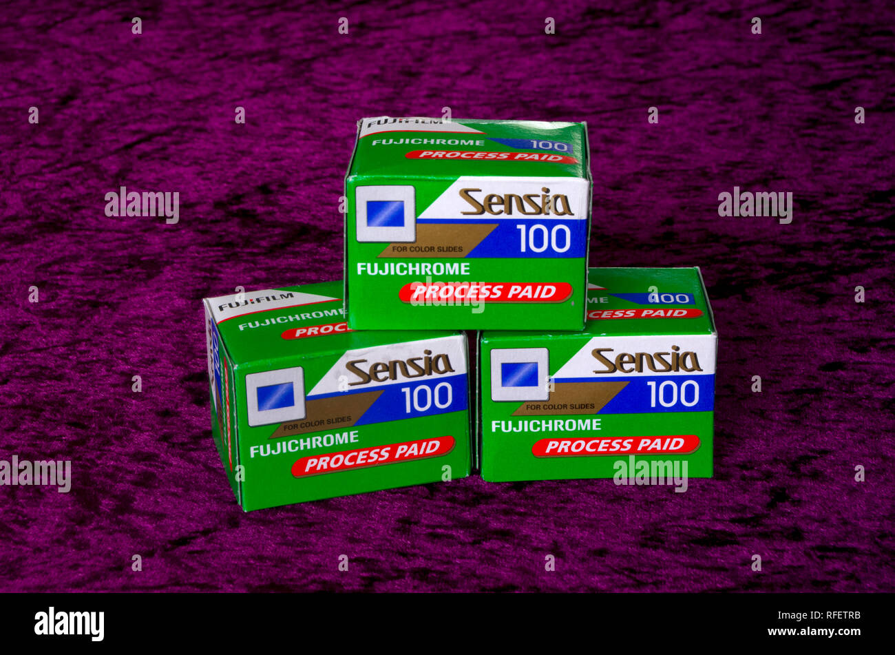 Fuji Fujichrome Sensia ISO 100 Process Paid 35mm or 135 Format Colour or Color E6 Positive Slide ...