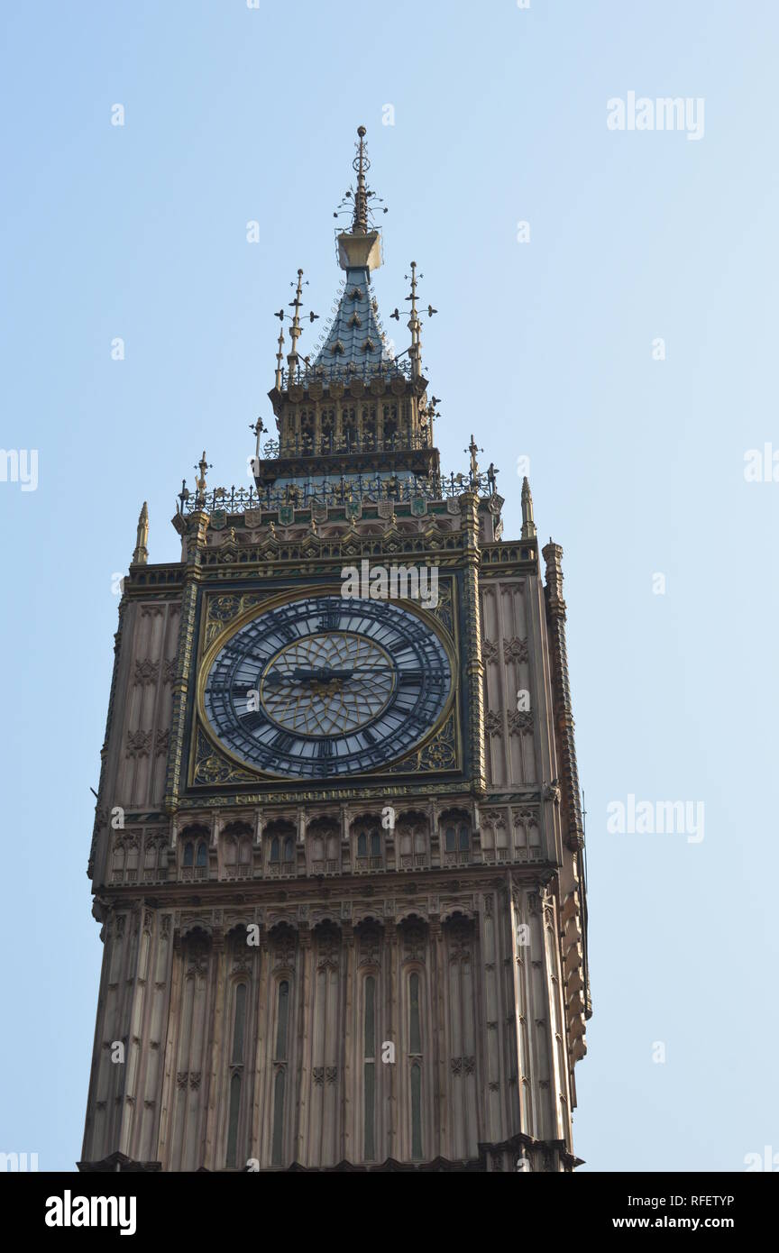 Kolkata, India. 25th January 2019. The Big Ben replica or the Kolkata ...