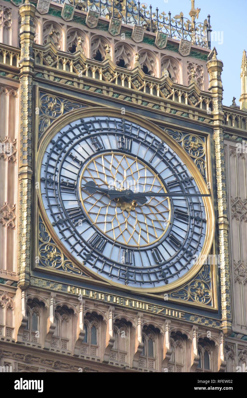 Kolkata, India. 25th January 2019. The Big Ben replica or the Kolkata ...