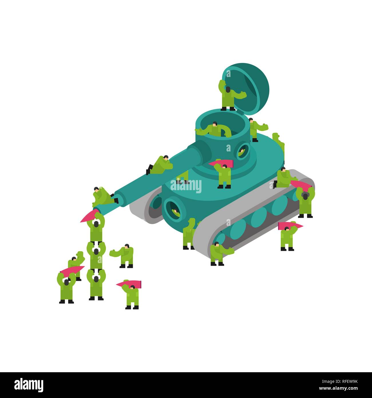 Cartoon tankman hi-res stock photography and images - Alamy