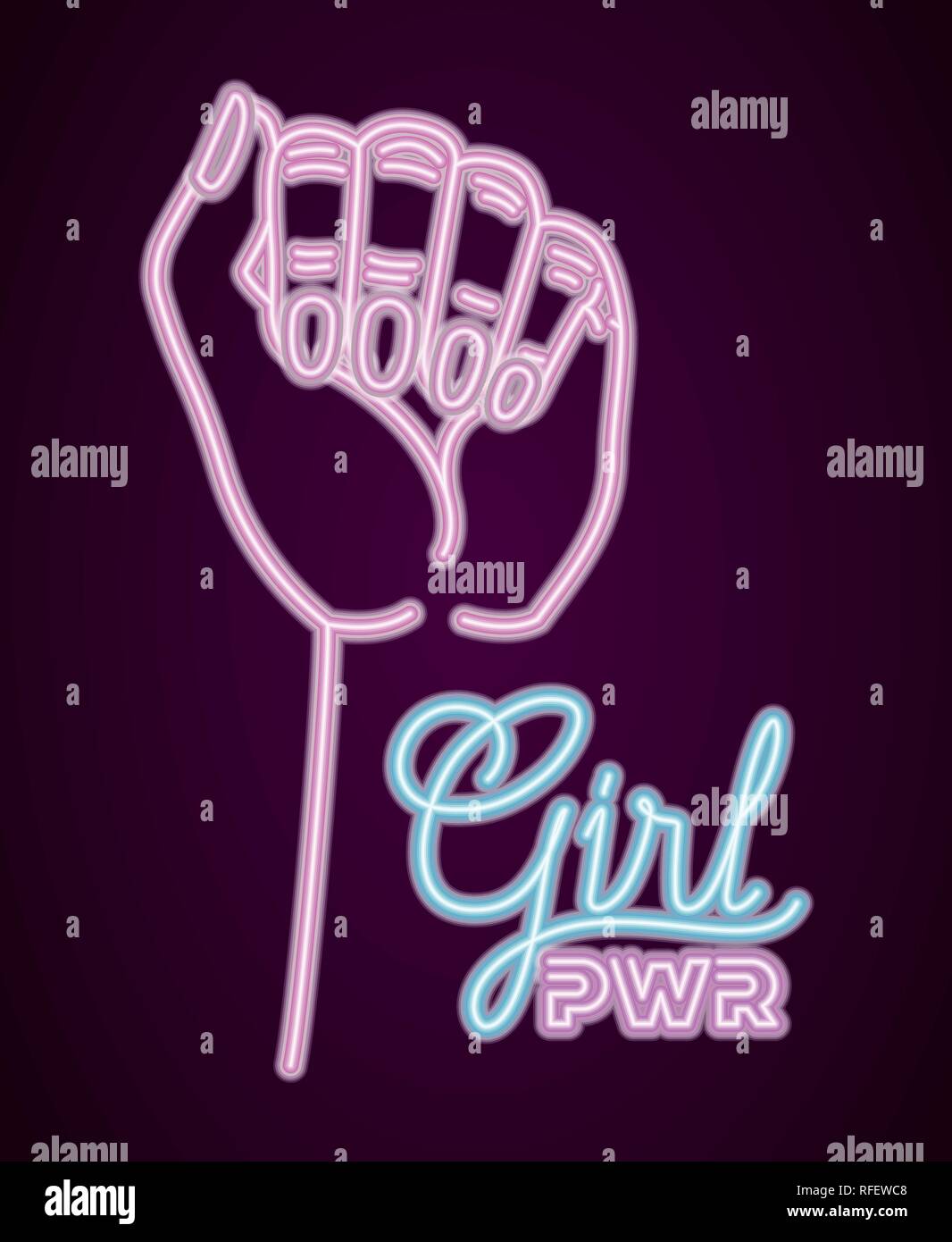 Human rights neon hi-res stock photography and images - Alamy