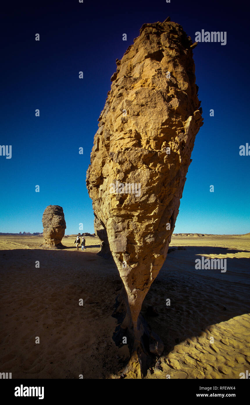 Africa, Algeria, Sahara, Tassili N'Ajjer National Park, Tadrart, rock ...