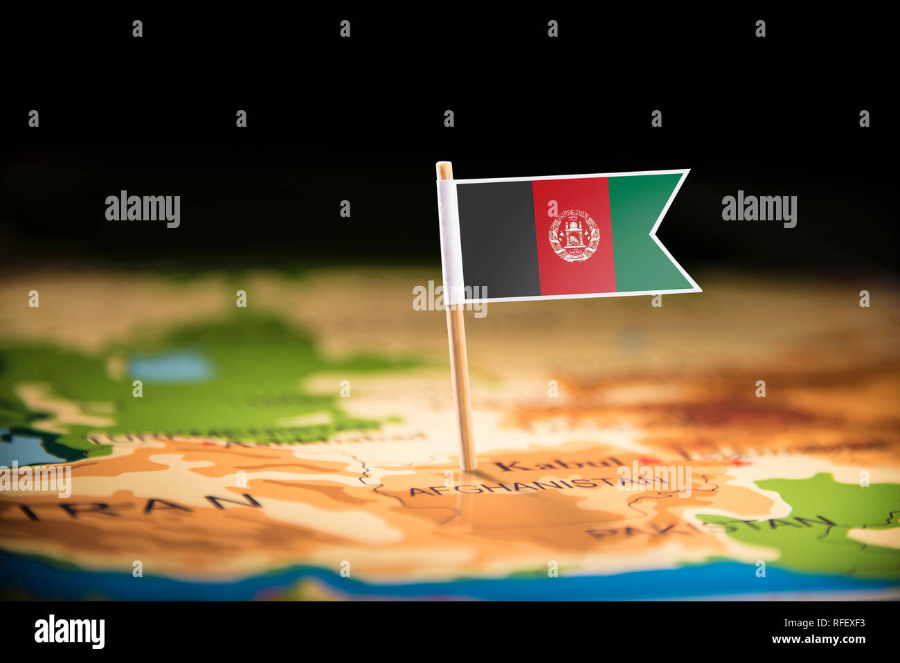 Afghanistan map flag hi-res stock photography and images - Alamy