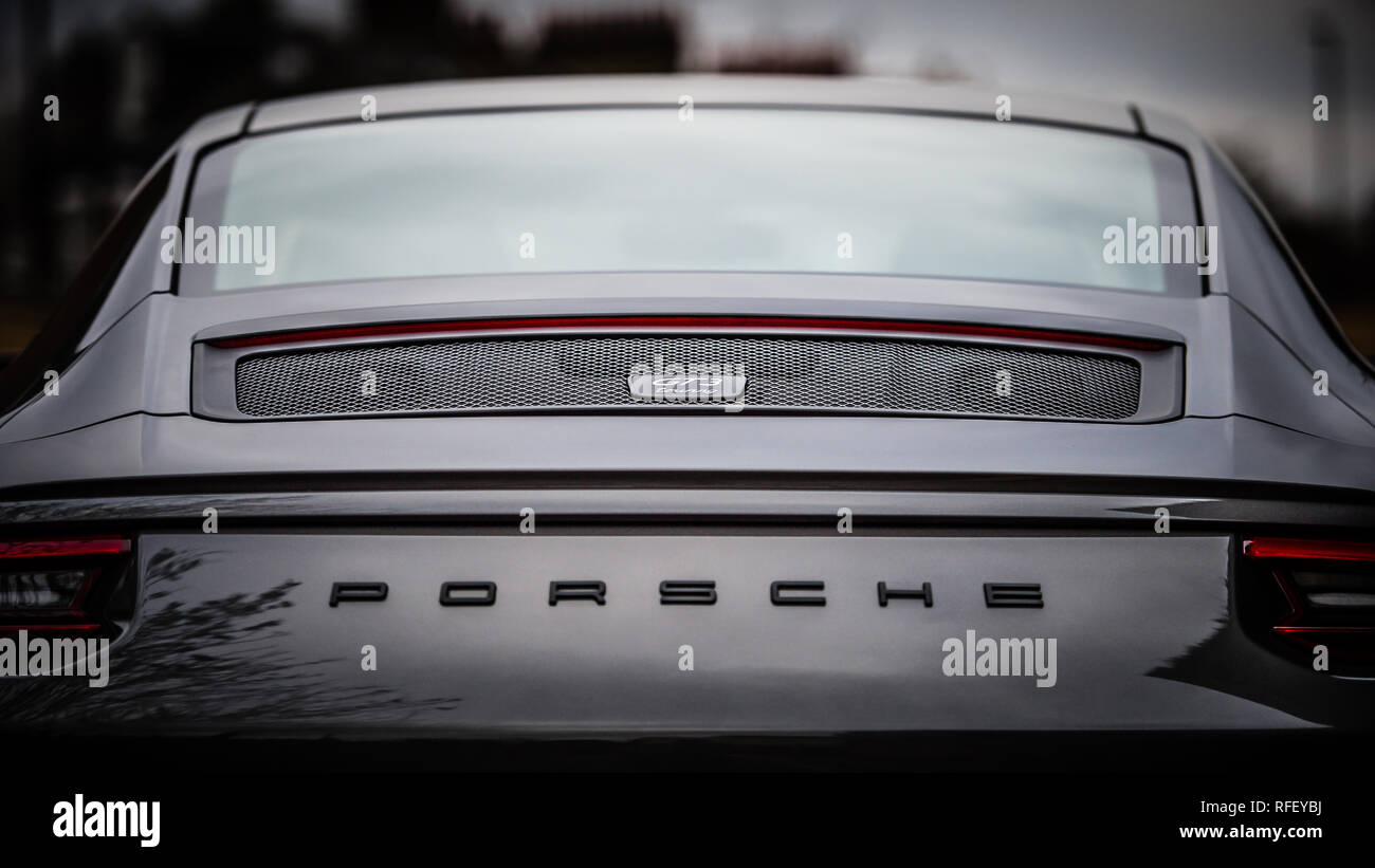 Rear view styling of the Porsche 911 GT3 Tourer Stock Photo - Alamy