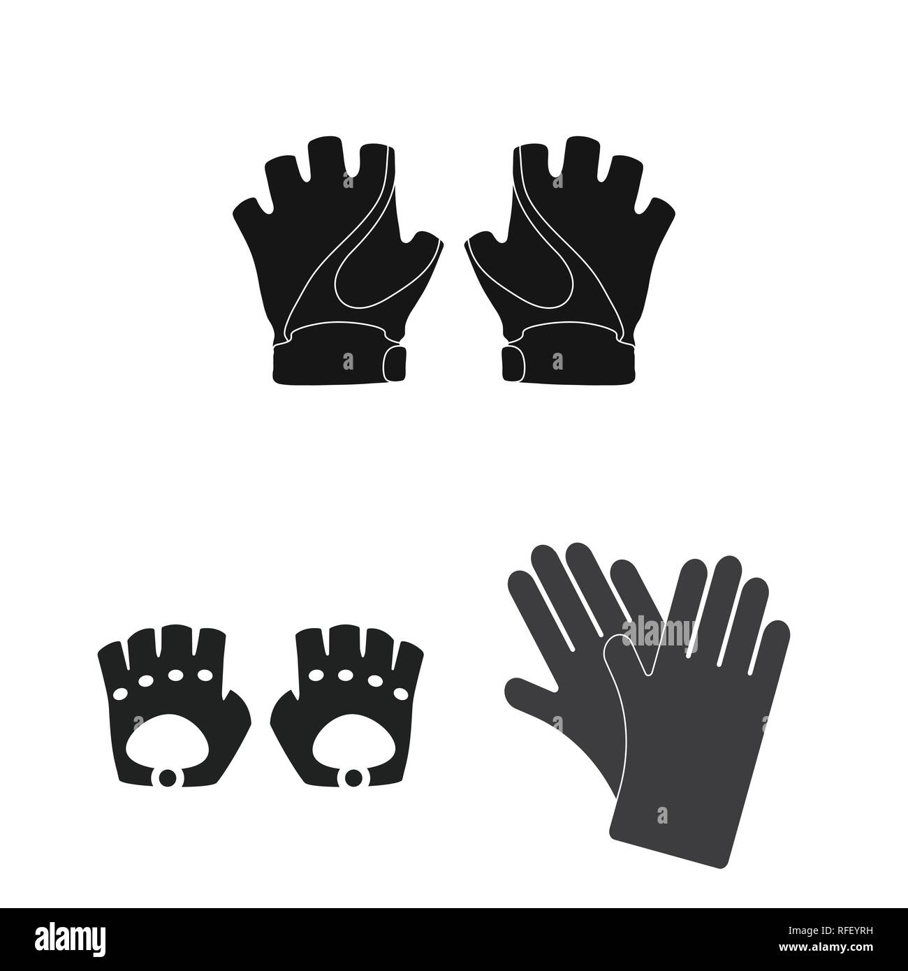 Vector design of knitted and keeper symbol. Set of knitted and hand ...