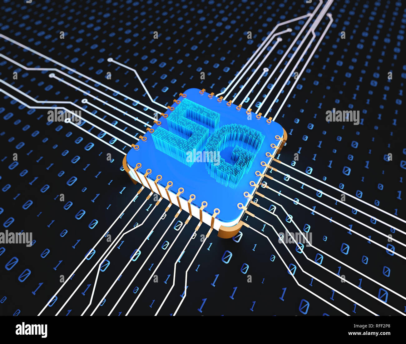 5G network technology, modern network communication,Circuit board Stock ...